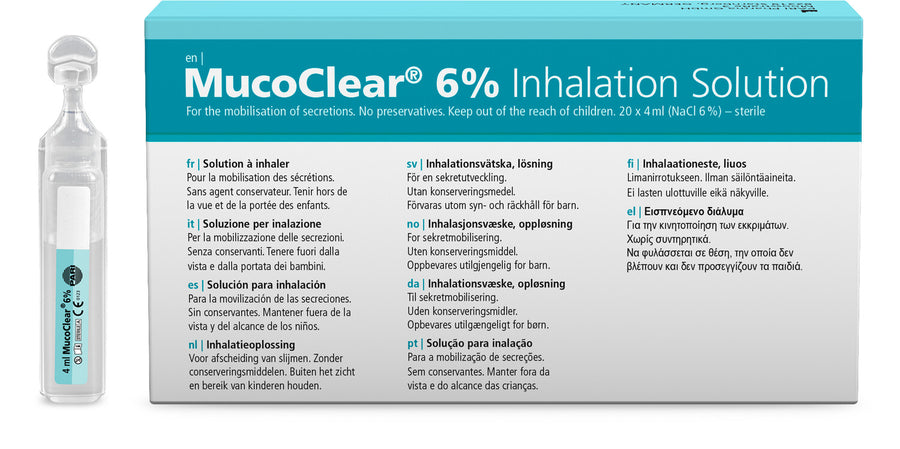 Mucoclear® 6% - Pack Of 20 - Hypertonic Saline - Nebicorum